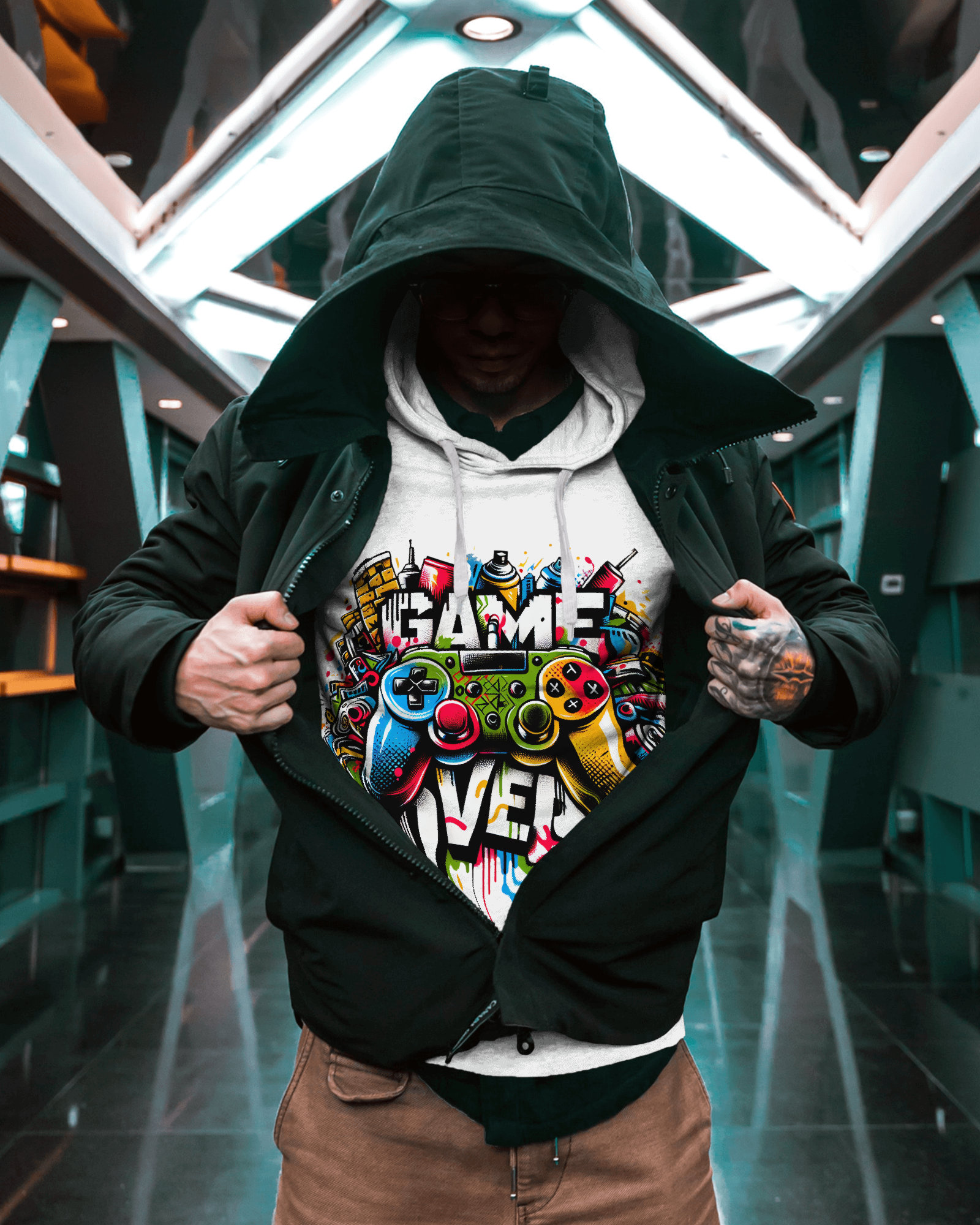 Game Over Png, Graffiti Gaming Controller Sublimation Design, Urban ...