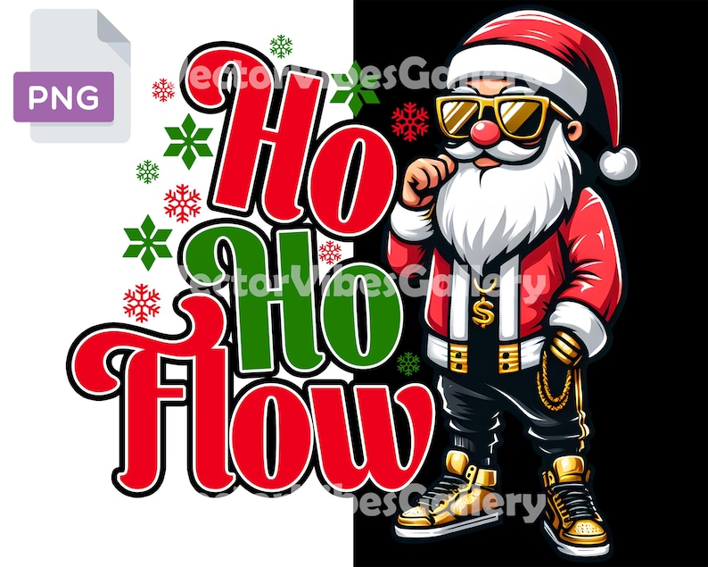 Gangster Santa PNG, Christmas Hip-hop Design (digital Download) - Etsy