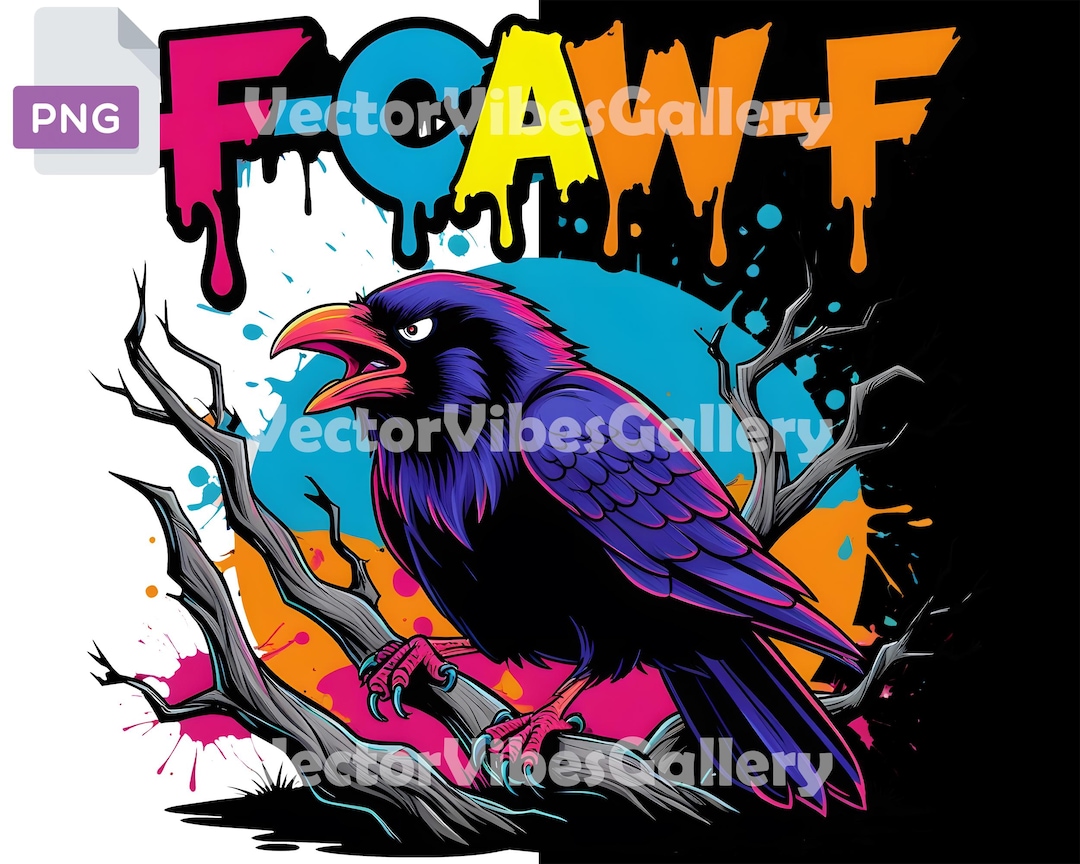 Raven Graffiti PNG, Edgy Crow Street Art Clipart (digital Download) - Etsy