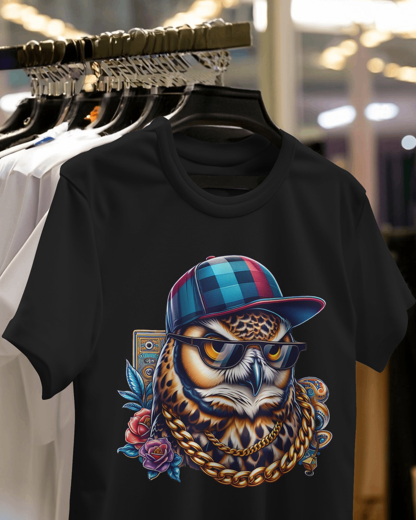 Streetwear Gangster Owl Png, Urban Sublimation Design, Colorful Floral ...