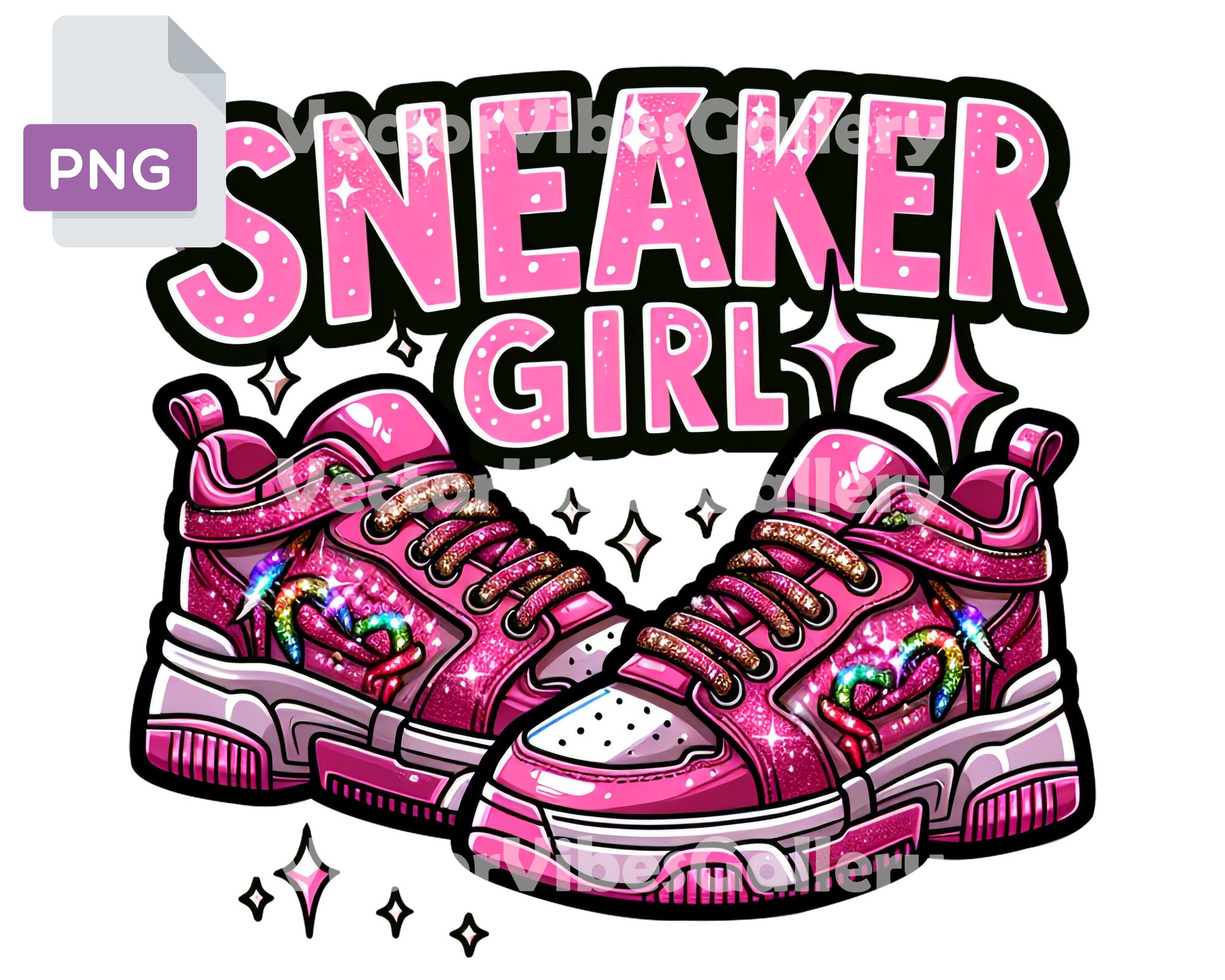 Pink Sneaker Girl Png, Women Sublimation Design, Sneaker Life Png ...