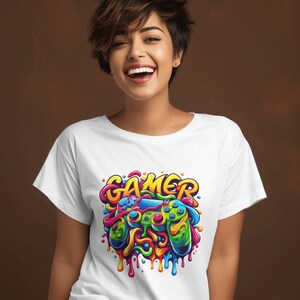 Colorful Graffiti Gamer PNG, Gaming Sublimation (digital Download) - Etsy