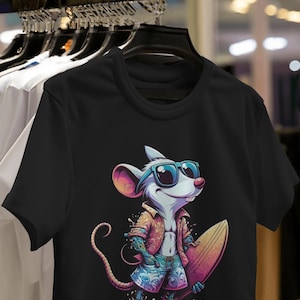 Surfer Rat Png, Urban Sublimation Design, Surfing Lover T-shirt, Beach ...