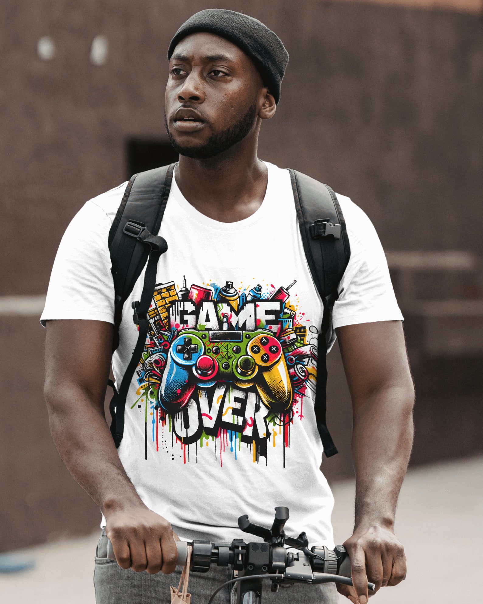 Game Over Png, Graffiti Gaming Controller Sublimation Design, Urban ...