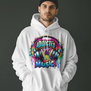 Addicted to Music Png, Graffiti Headphone Clipart, Urban Sublimation ...