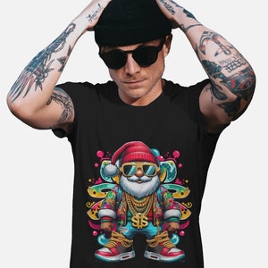 Streetwear Retro Santa Claus Png, Urban Graphic Sublimation Design ...