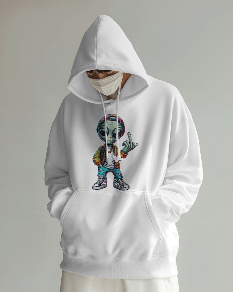 Streetwear Alien PNG, Middle Finger, Urban Design (digital Download) - Etsy