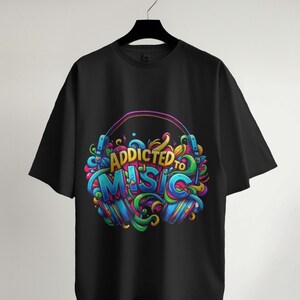 Graffiti Addicted to Music Png, Urban Graphic Sublimation Design ...