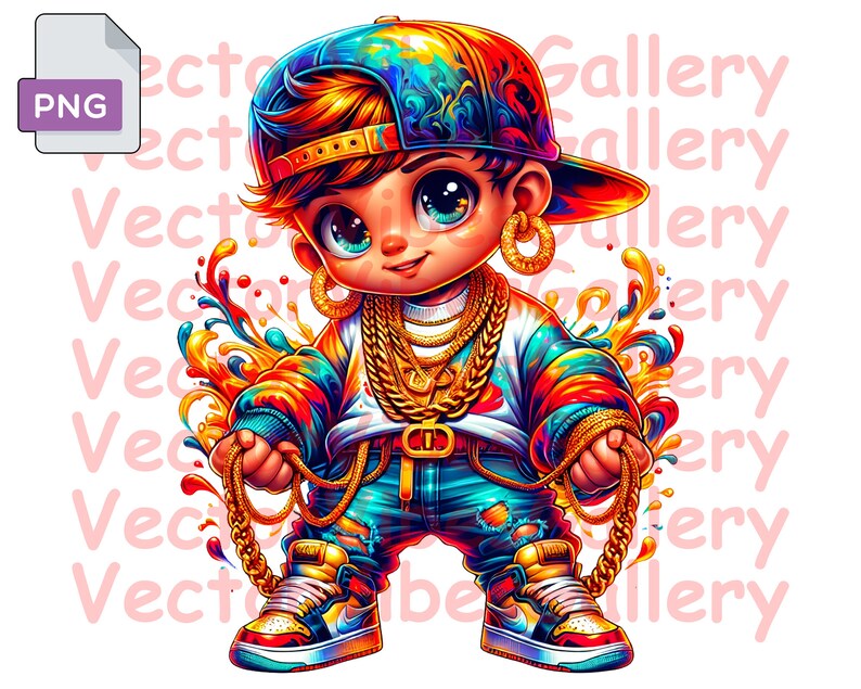 Cute Trap Boy Png, Colorful Urban Sublimation Design, Fantasy Fan Art ...