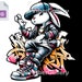 Cool Gangster Hip Hop Bunny Png, Urban Sublimation Design, Graffiti ...