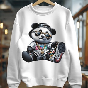 Urban Panda PNG, Streetwear Clipart, Hip Hop Gangster Design (digital ...