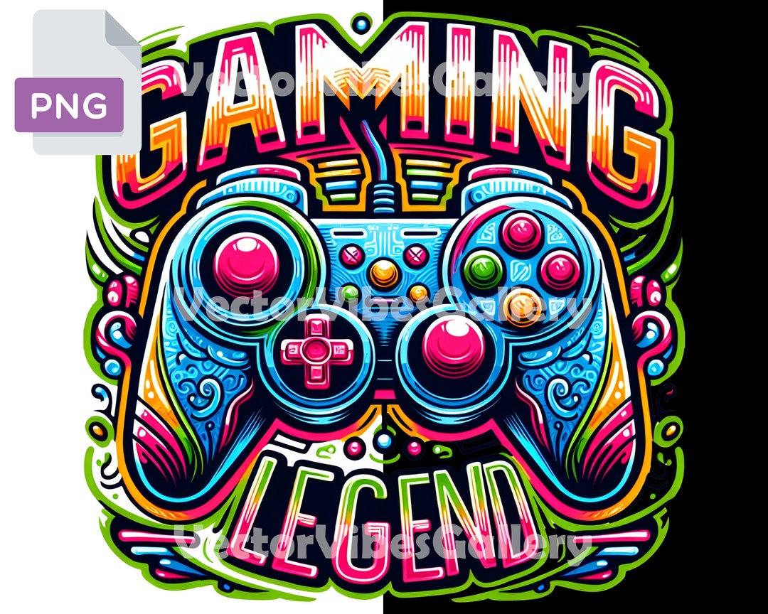 Gaming Legend Png, Urban Sublimation Design, Gamer T-shirt , Games ...