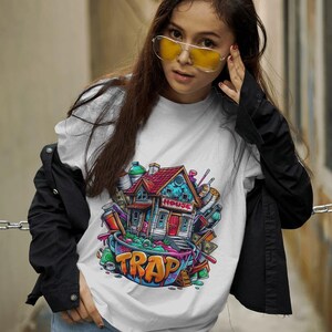 Graffiti Trap House Png, Urban Graphic Sublimation Design, Hip Hop ...