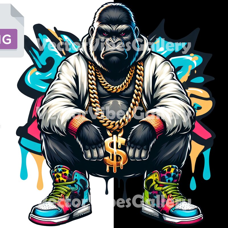 Gorilla Hip Hop T Shirts - Etsy
