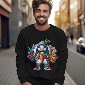 Colorful Graffiti Bunny Png, Urban Sublimation Design, Graffiti Clipart ...