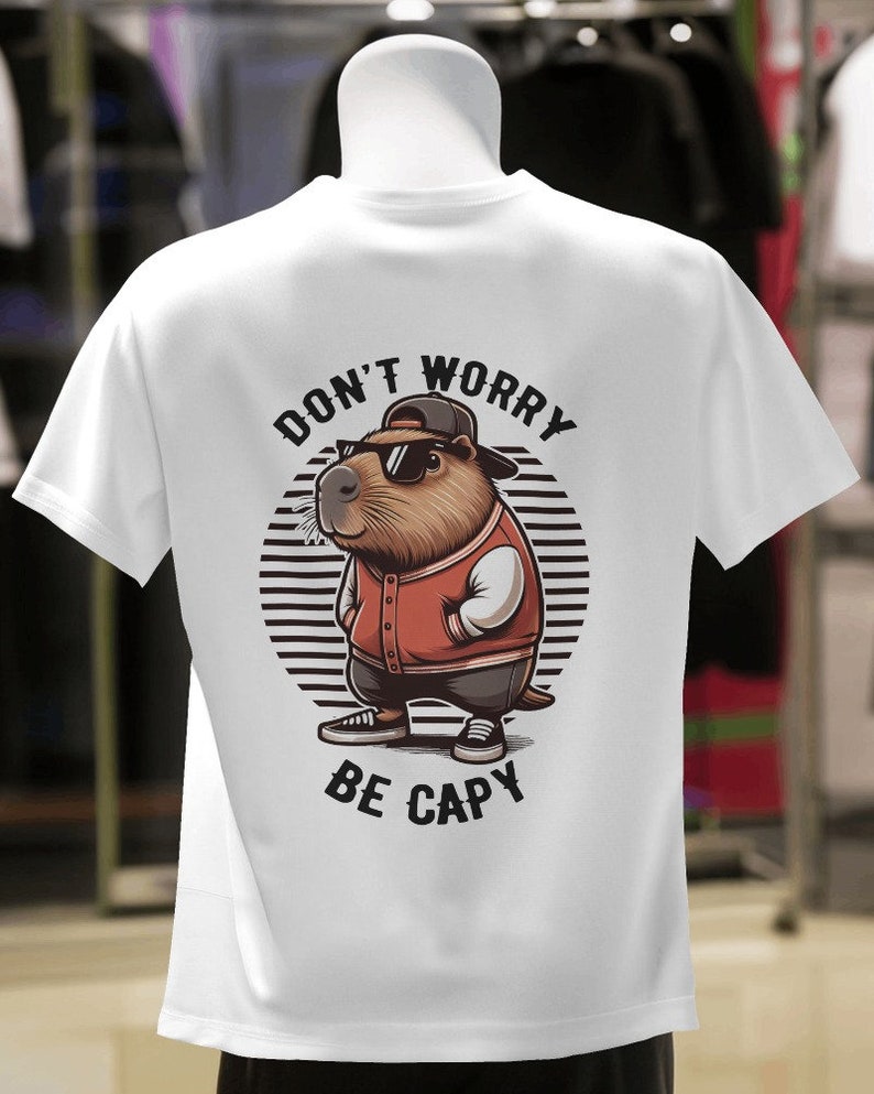 Don't Worry Be Capy Png, Urban Capybara Clipart (digital Download) - Etsy