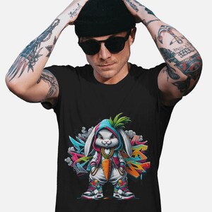 Colorful Graffiti Bunny Png, Urban Sublimation Design, Graffiti Clipart ...