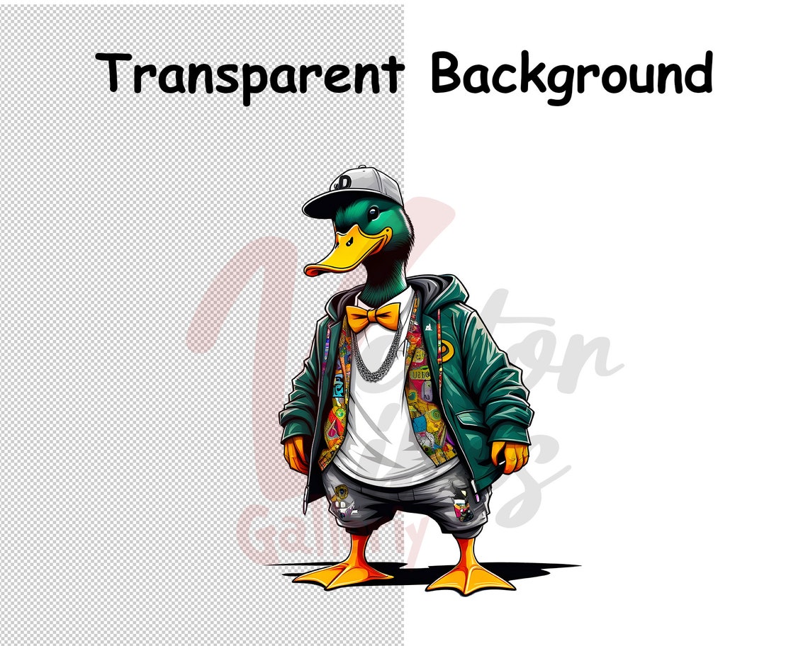 X20 Gangsta Duck Png Bundle, Urban Style Sublimation Design, Graffiti ...
