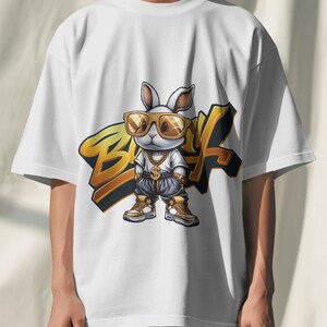 Cool Gangster Hip Hop Bunny Png, Urban Sublimation Design, Graffiti ...