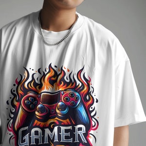 Burning Gaming Controller Png, Urban Sublimation Design, Printable Gift ...