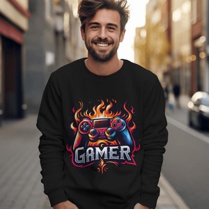 Burning Gaming Controller Png, Urban Sublimation Design, Printable Gift ...