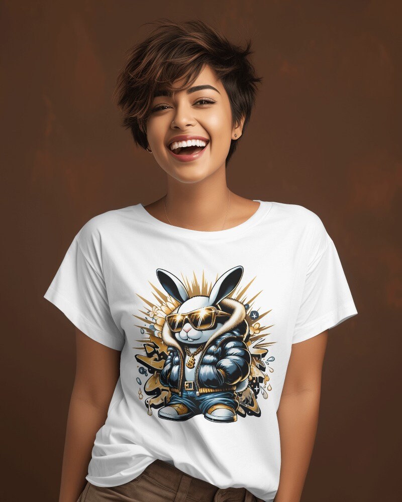 Streetwear Golden Bunny PNG, Urban Graffiti Clipart (digital Download ...