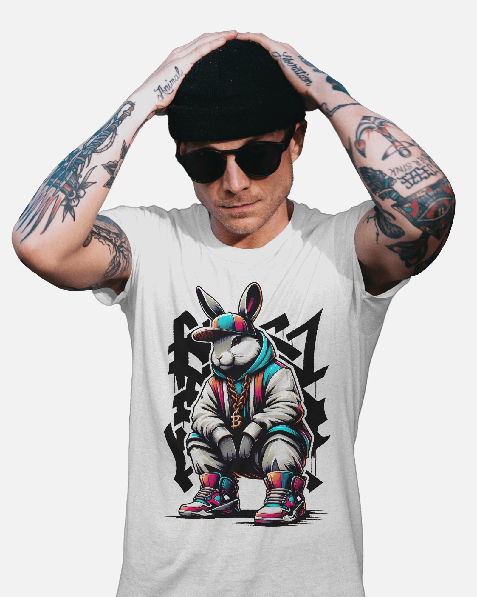 Streetwear Graffiti Bunny Png, Urban Sublimation Design, Hip Hop ...