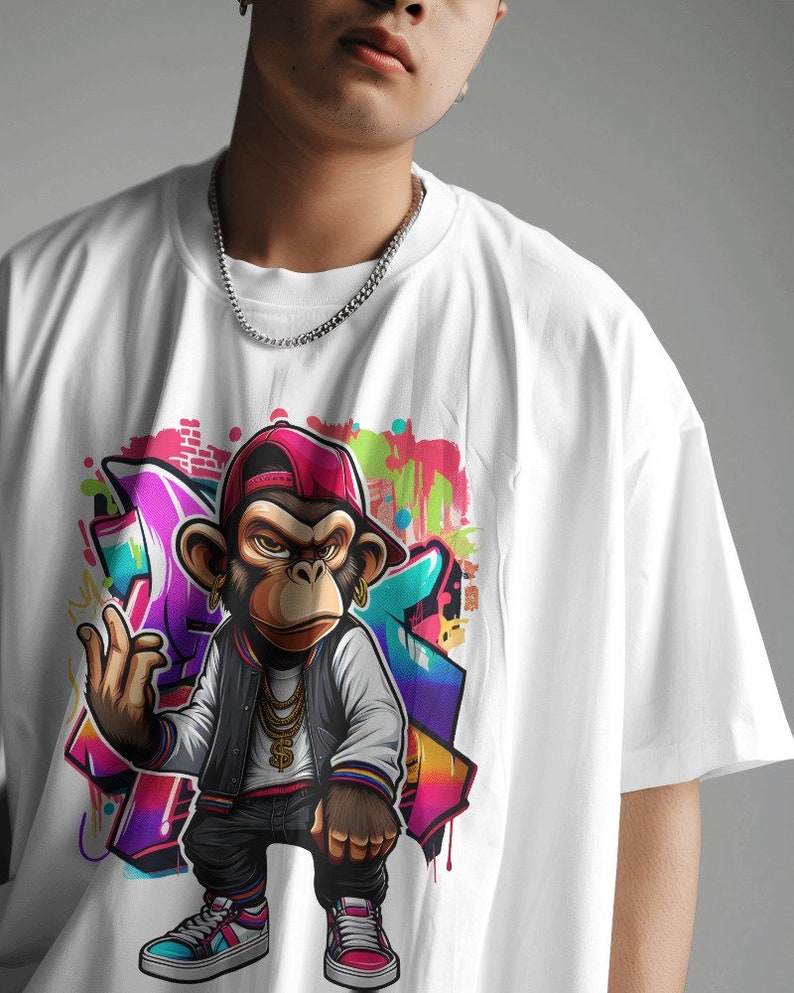 Gangster Monkey PNG, Urban Graffiti Design (transparent Background) - Etsy