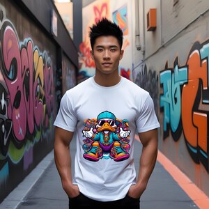 Cool Streetwear Duck Png, Urban Graphic Sublimation Design, Hip Hop ...