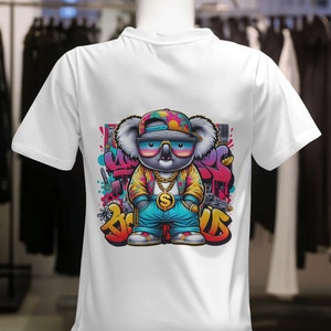 Gangster Koala PNG, Graffiti Streetwear Design (digital) - Etsy