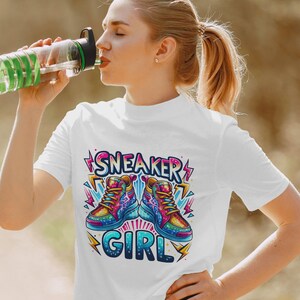 Colorful Sneaker Girl PNG, Urban Sublimation Design (digital Download ...