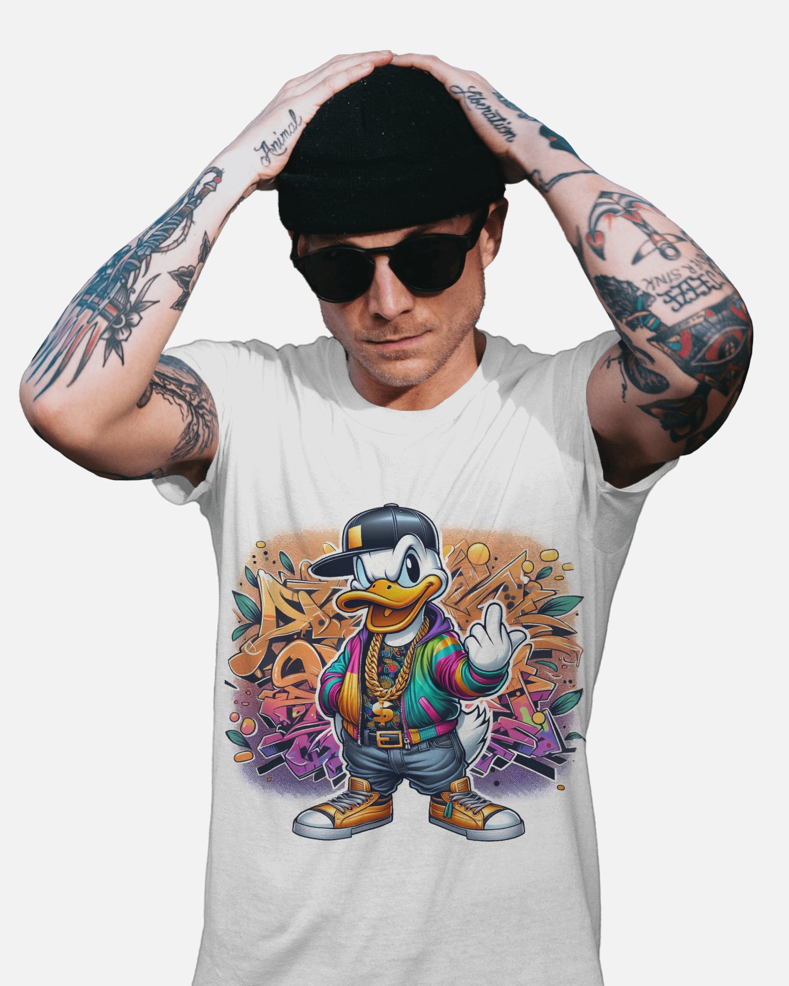 Streetwear Bad Duck Png, Urban Sublimation Design, Middle Finger ...