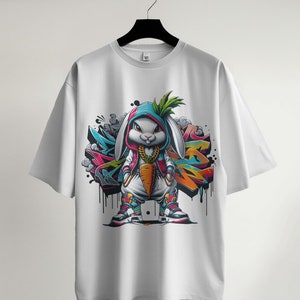 Colorful Graffiti Bunny Png, Urban Sublimation Design, Graffiti Clipart ...