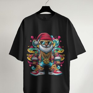 Streetwear Retro Santa Claus Png, Urban Graphic Sublimation Design ...
