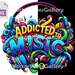 Graffiti Addicted to Music Png, Urban Graphic Sublimation Design ...