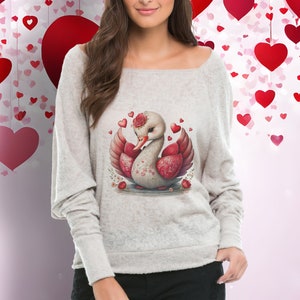 15X Cute Printable Valentines Swan Print Png Bundle, Digital Vintage ...