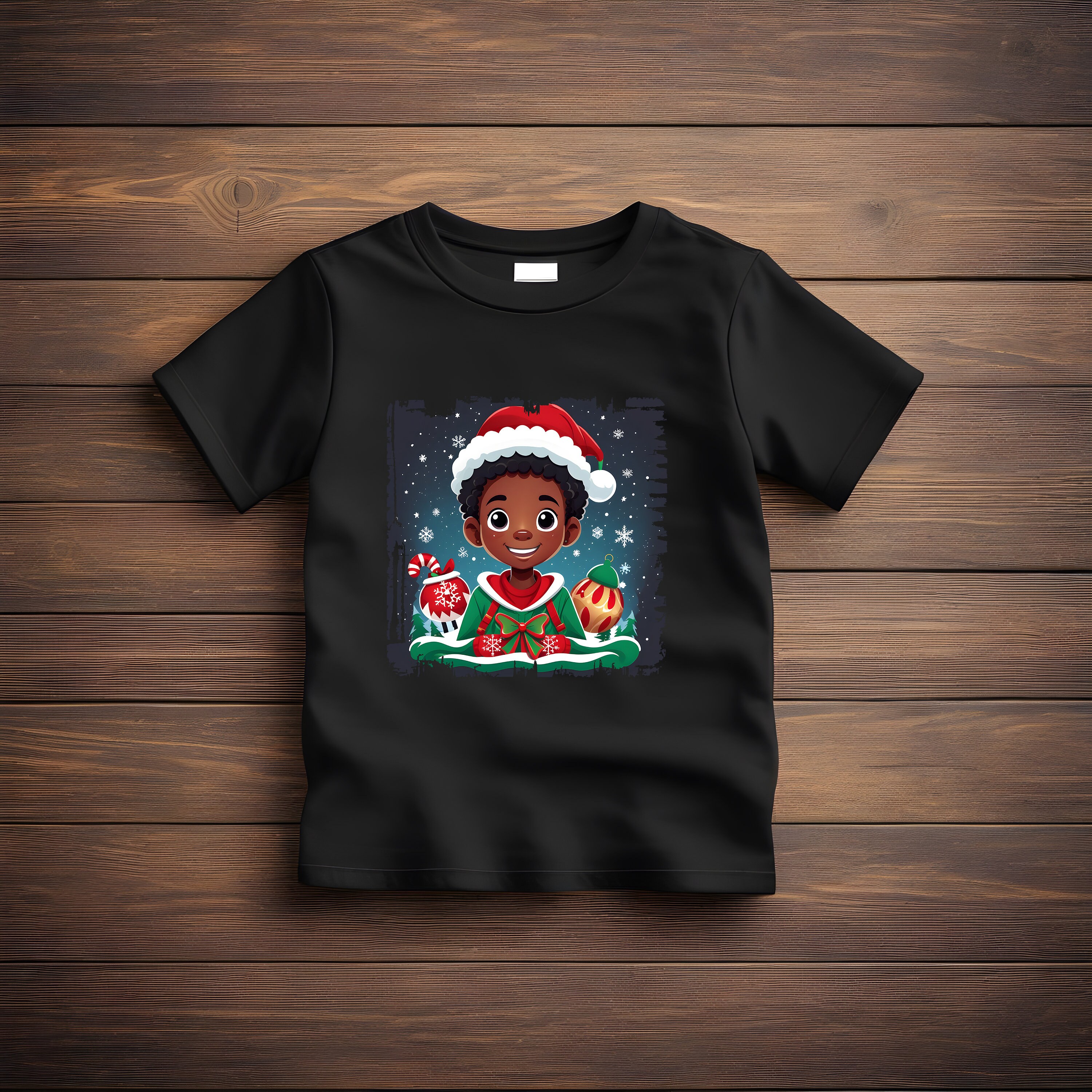 30x Christmas Black Cute Kids Bundle Png, Sublimation Design Digital ...