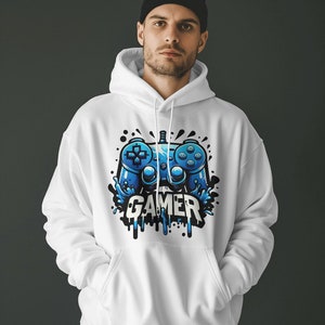 Blue Dripping Gamer Png, Gaming Sublimation Design, Water Themed Video ...