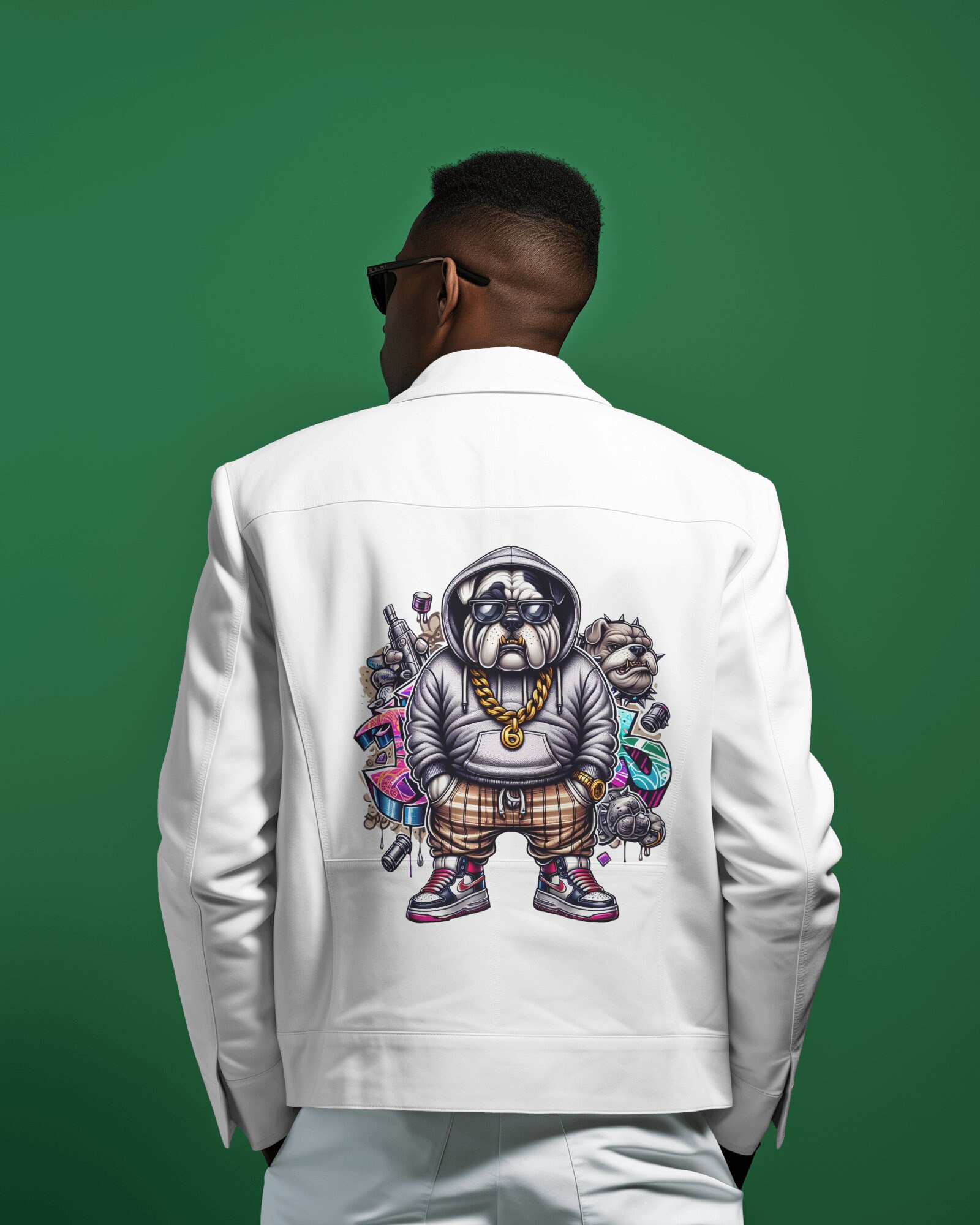 Streetwear Gangster Bull Dog Png, Urban Sublimation Design, Graffiti ...