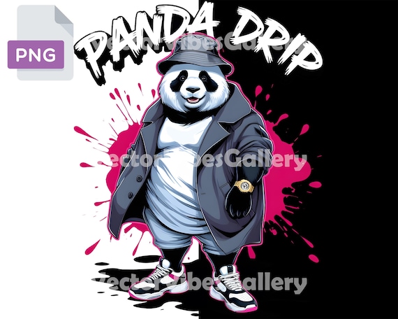 Graffiti Panda Gangster Art
