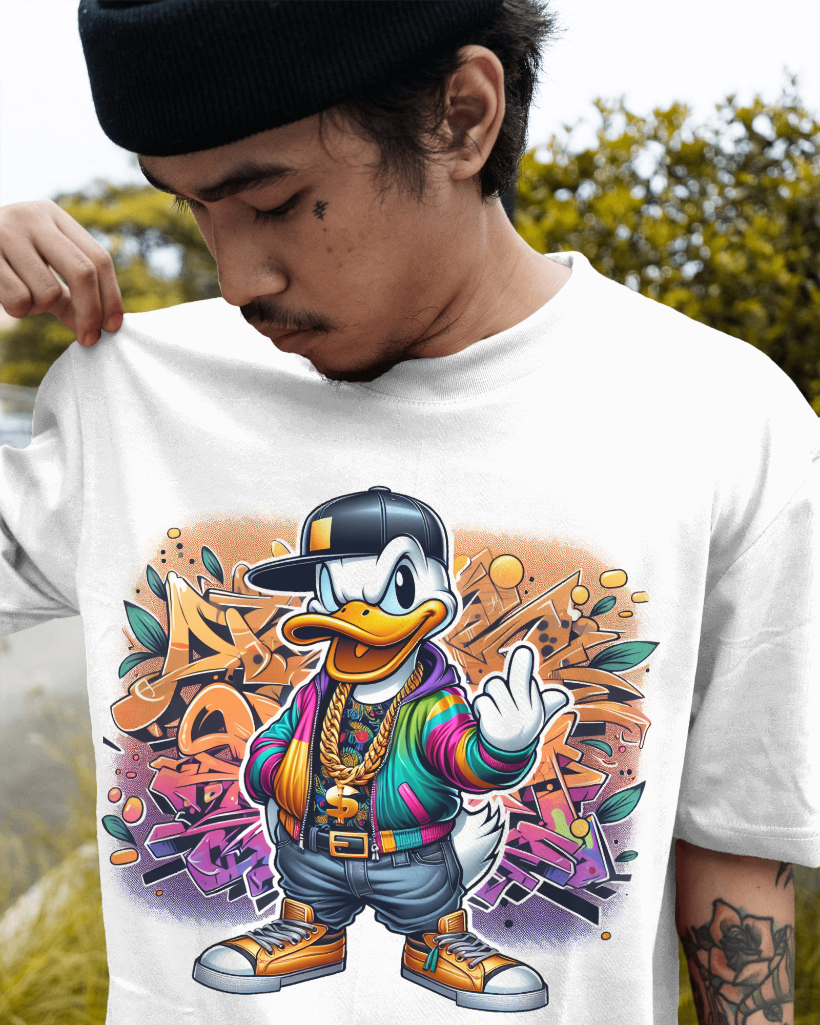 Streetwear Bad Duck Png, Urban Sublimation Design, Middle Finger ...