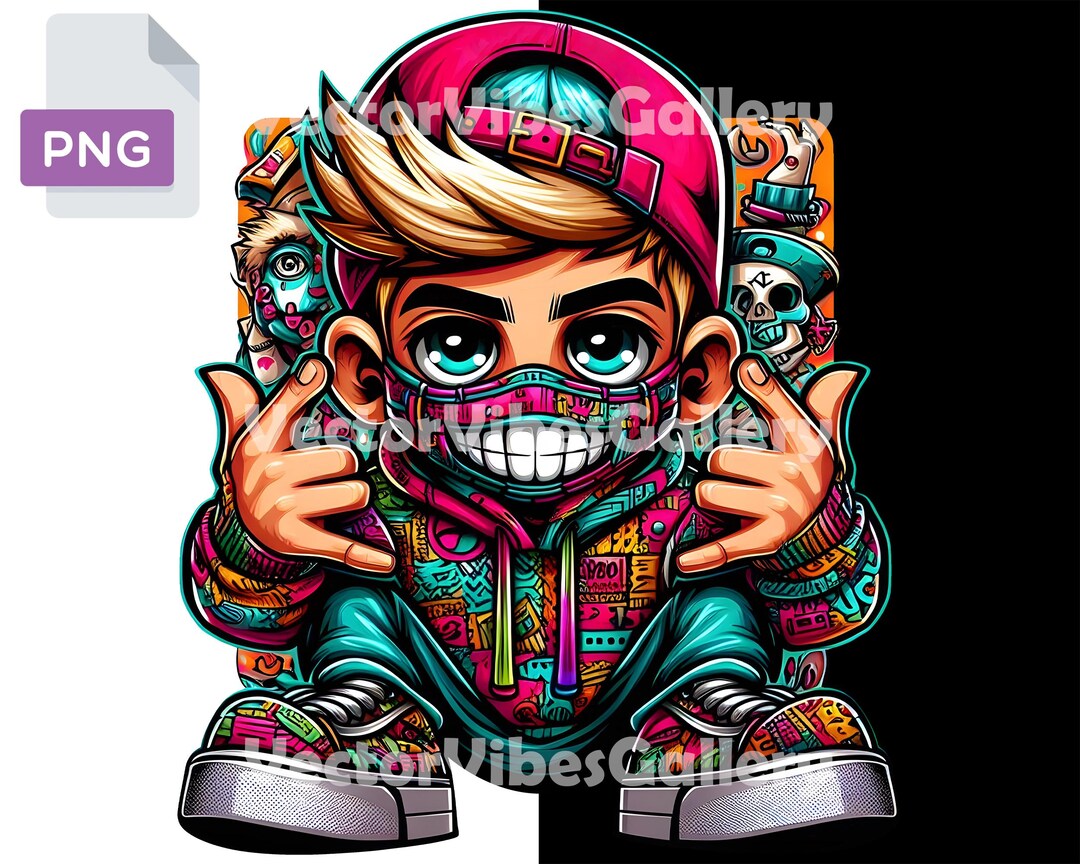 Cool Trap Boy Png, Urban Graphic Sublimation Design, Hip Hop Poster ...