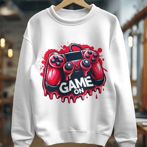 Game on Png, Dripping Gaming Controller Poster, Gamer Sublimation ...