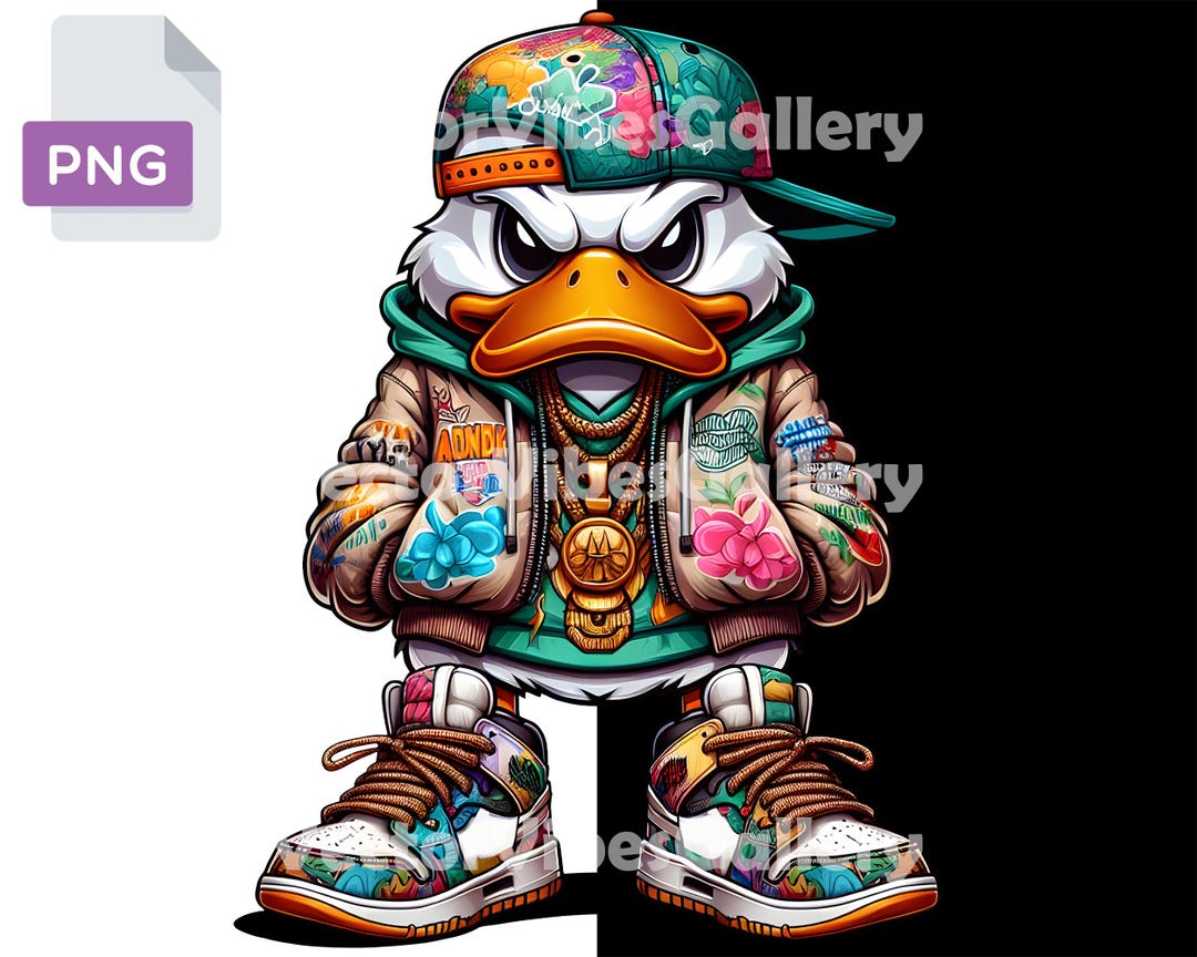 Hip Hop Duck PNG, Graffiti Cartoon Clipart (digital Download) - Etsy