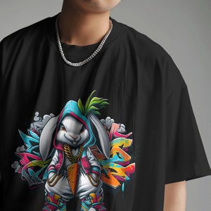 Colorful Graffiti Bunny Png, Urban Sublimation Design, Graffiti Clipart ...