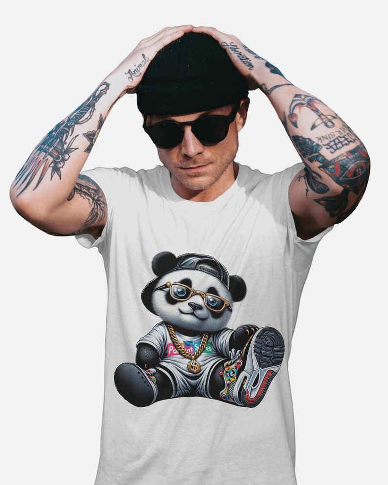 Cute Streetwear Panda Png, Urban Sublimation Design, Hip Hop Clipart ...