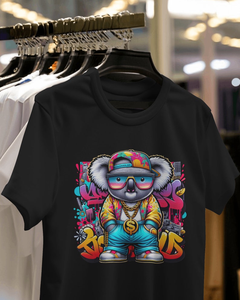 Gangster Koala PNG, Graffiti Streetwear Design (digital) - Etsy