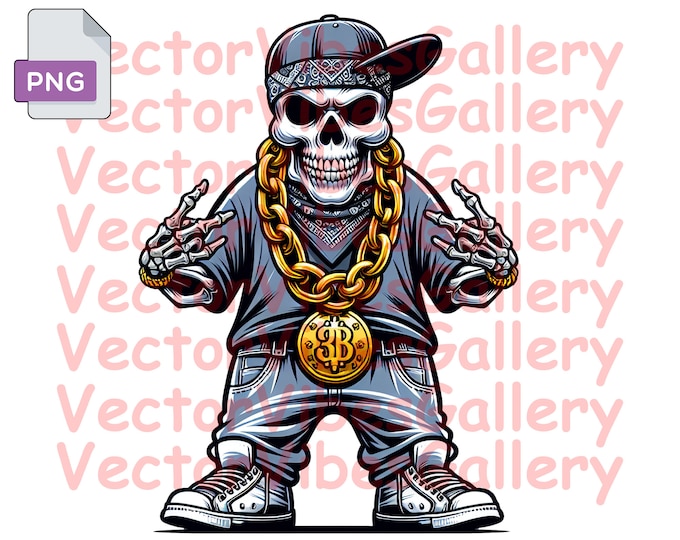 Hip Hop Skeleton Clipart Vector Graphic Svg Png Jpg Eps Sticker Design ...