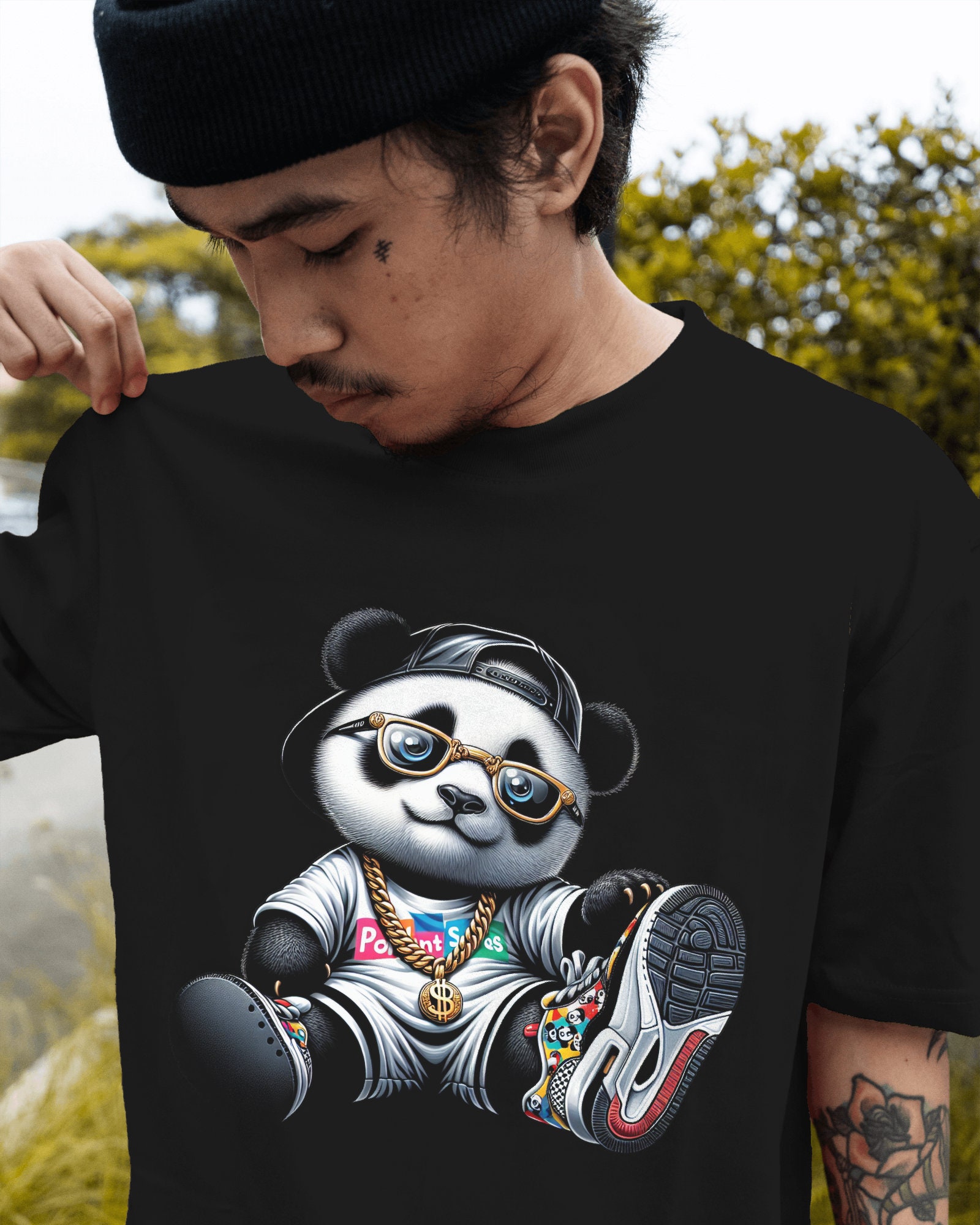 Cute Streetwear Panda Png, Urban Sublimation Design, Hip Hop Clipart ...
