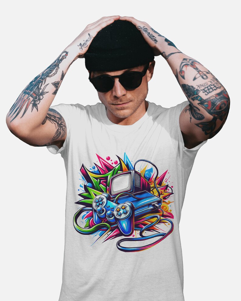 Gaming Console PNG, Graffiti Sublimation Design (digital Download) - Etsy